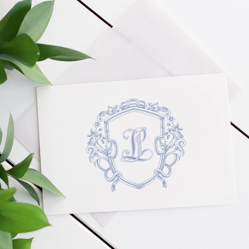 Vintage Wedding Monogram Crest: LJ JL Initials (digital Download) - Etsy