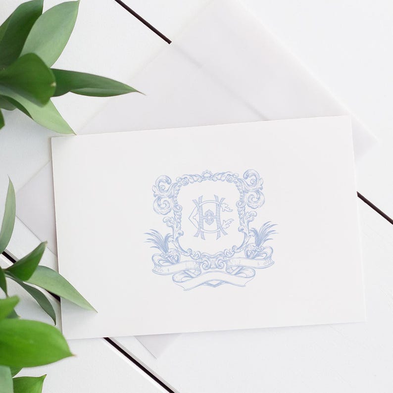 HC CH Monogram,elegant Vintage Wedding Monogram Crest ,wedding Monogram ...