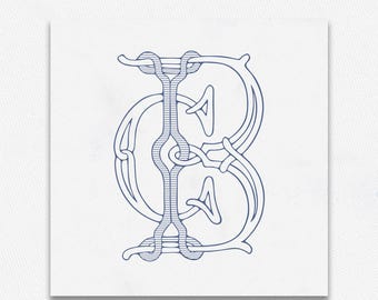 M-M-G Monogram, 3 Letter Wedding Monogram, Elegant Triple Monogram , 3 ...