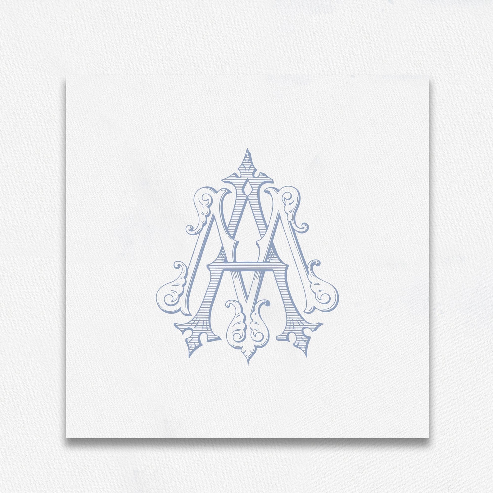 MA-AM Wedding Monogram: Ornate Intertwined Design (digital Download) - Etsy