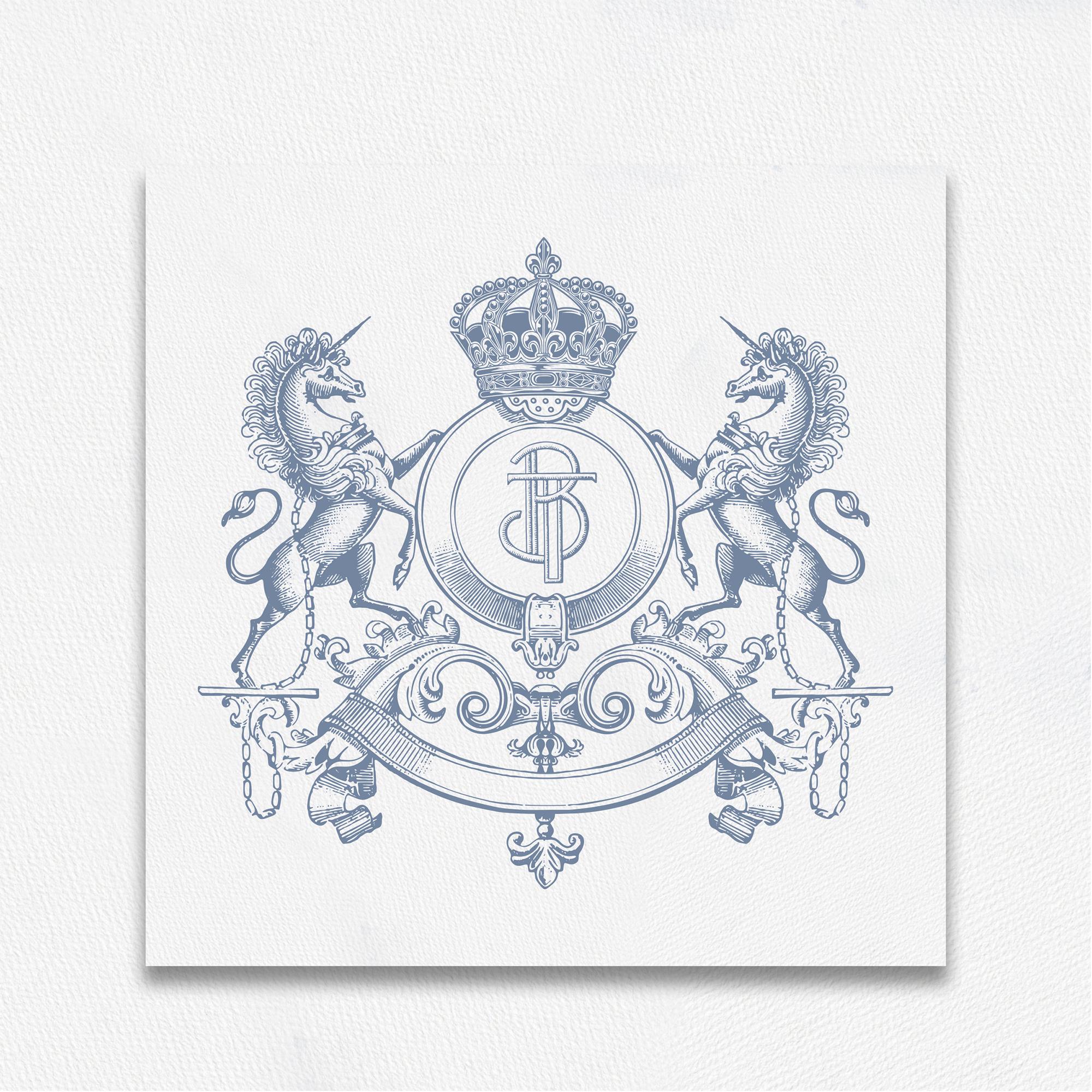 BT - TB Monogram, Vintage Frame, Wedding Monogram, Wedding Logo ...