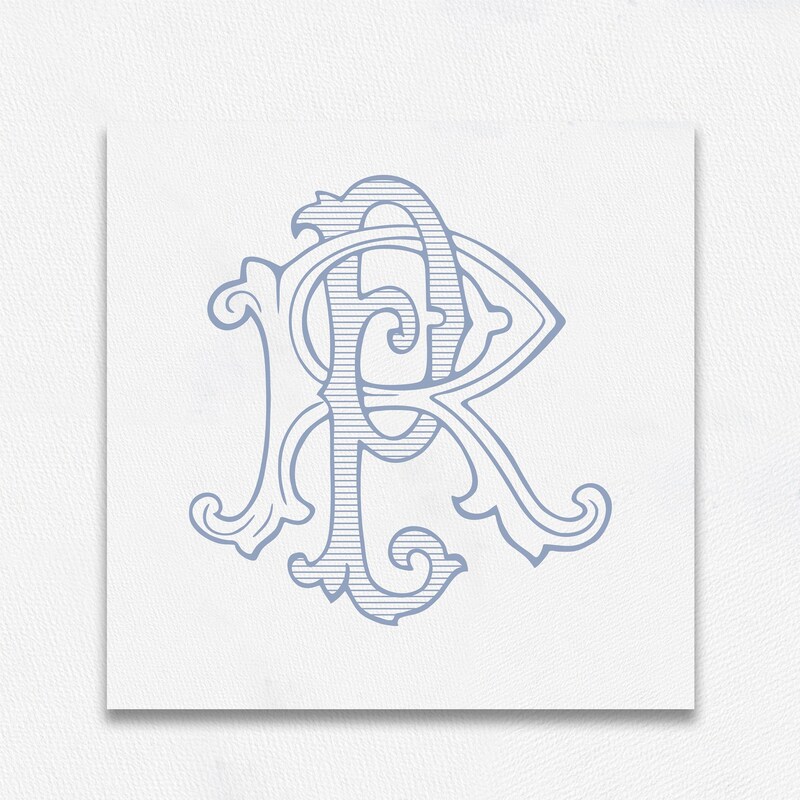4 Initial Monogram - Etsy