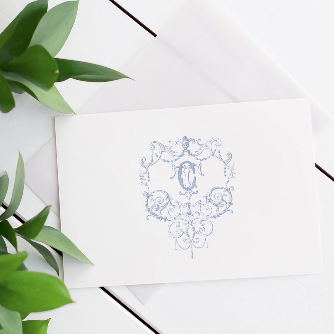 Vintage CT-TC Monogram Frame: Elegant Wedding Crest (digital Download ...