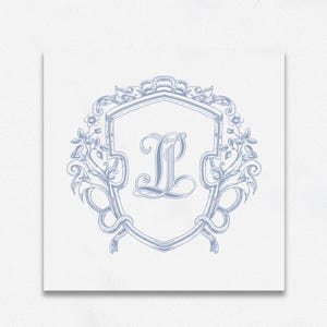 Vintage Wedding Monogram Crest: LJ JL Initials (digital Download) - Etsy