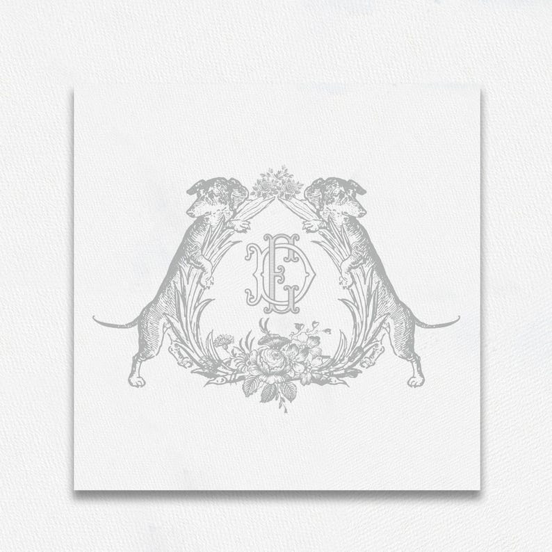 ED -DE Monogram, Vintage Frame, Wedding Monogram, Wedding Logo, Antique ...