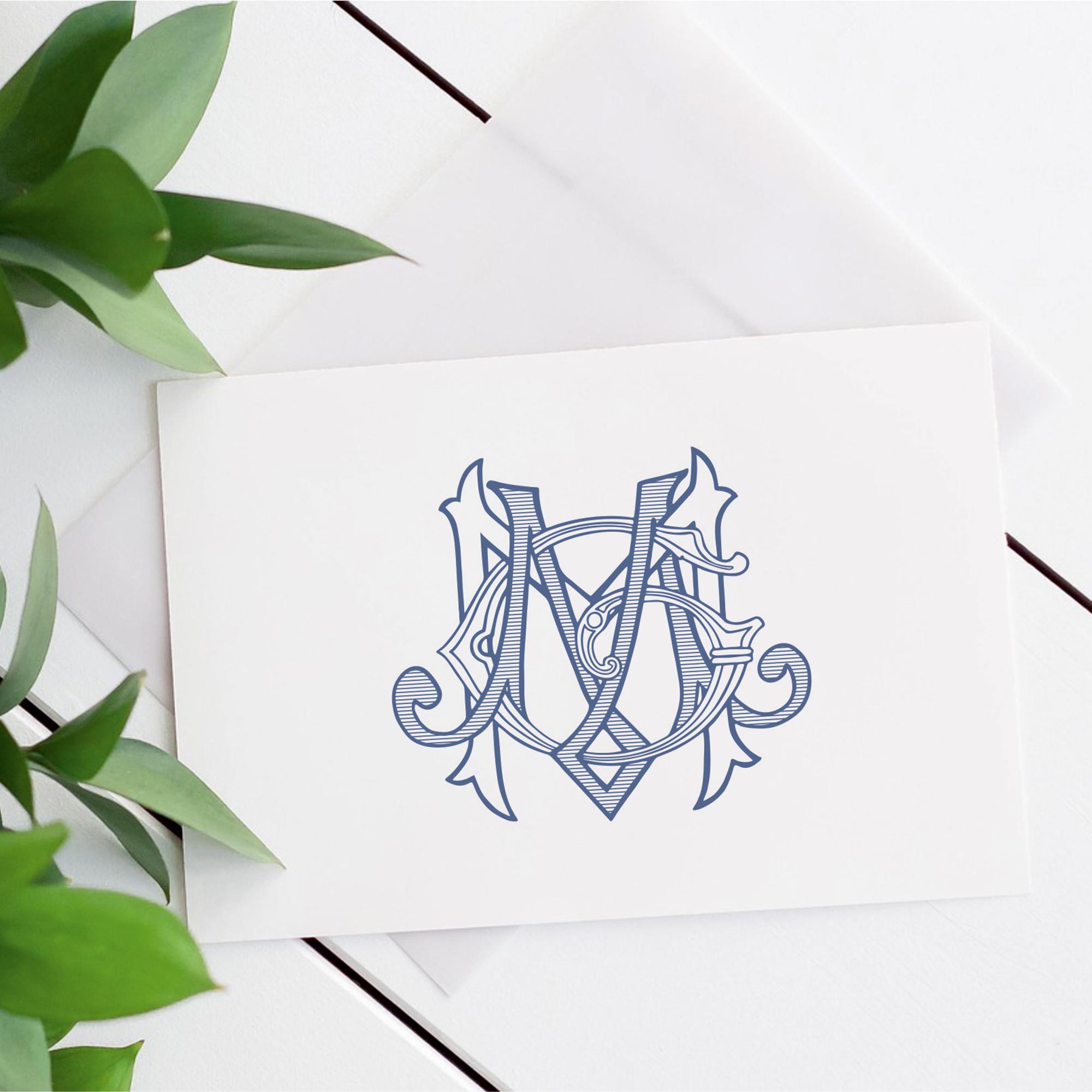 M-M-G Monogram, 3 Letter Wedding Monogram, Elegant Triple Monogram , 3 ...