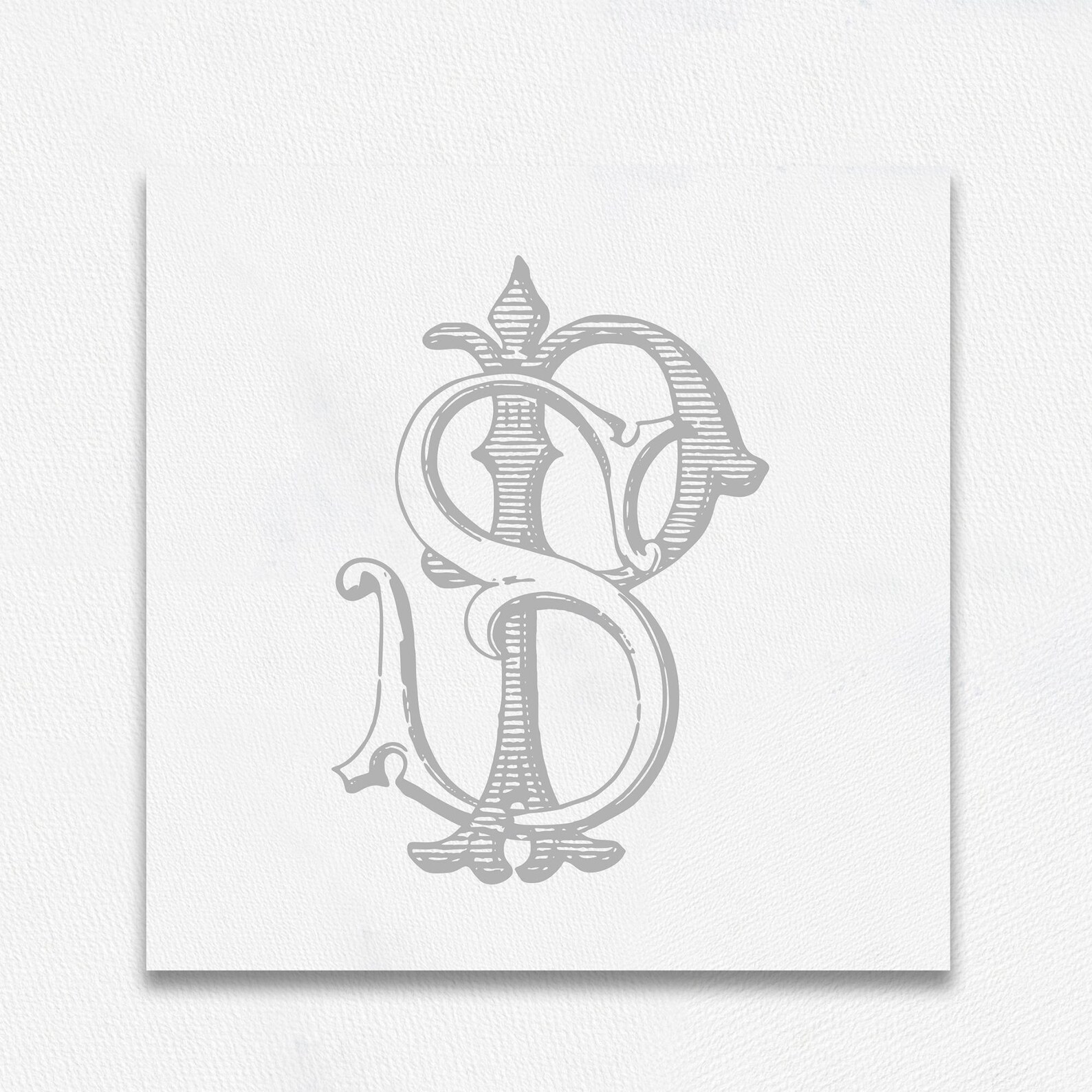 PS, SP Monogram, Custom Monogram, Wedding Monogram, Handmade, Instant ...