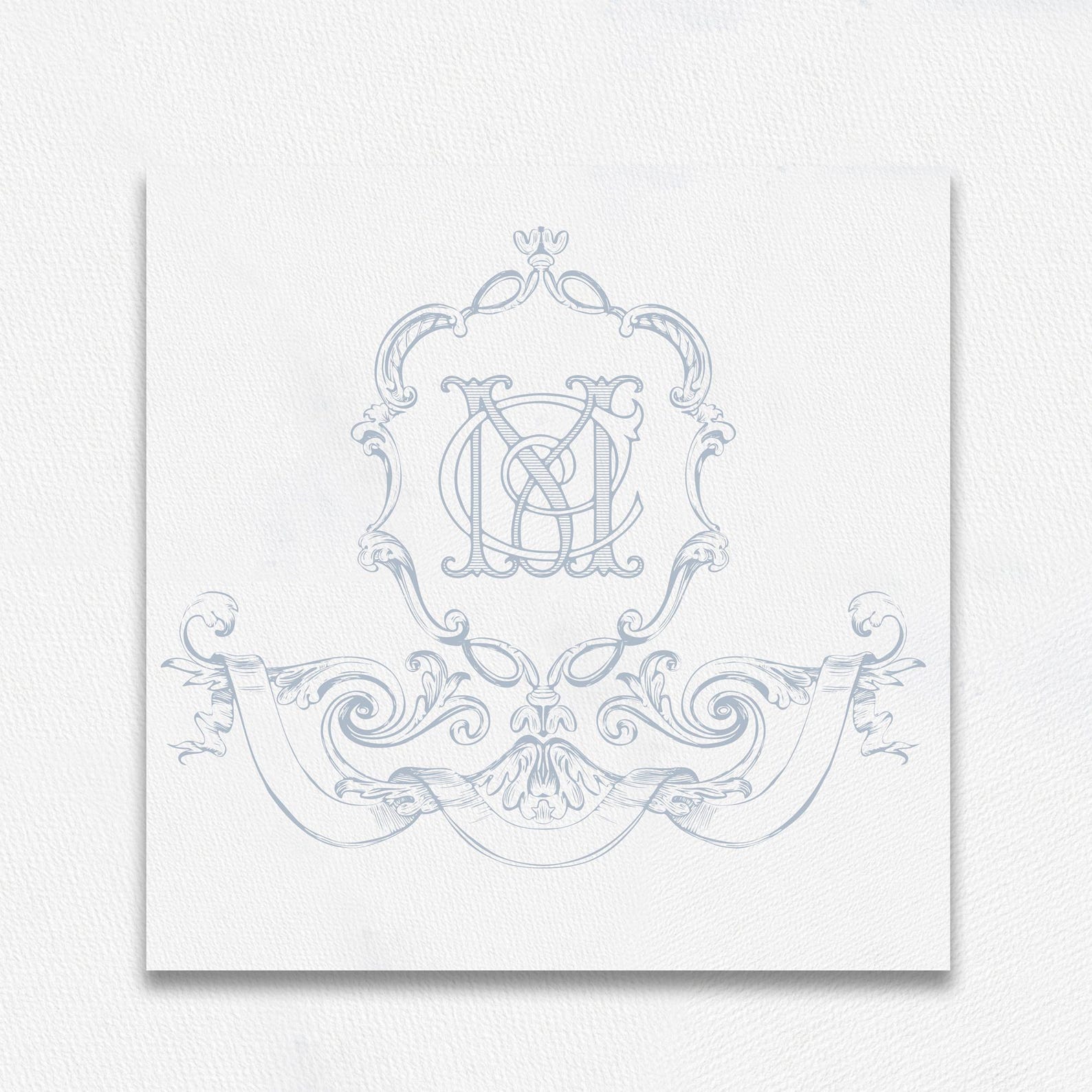 MC CM Monogram, Vintage Frame, Wedding Monogram, Wedding Logo, Antique ...