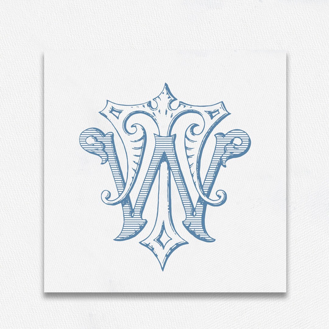 WT-TW Monogram, Custom Monogram, Wedding Monogram, Handmade, Wedding ...