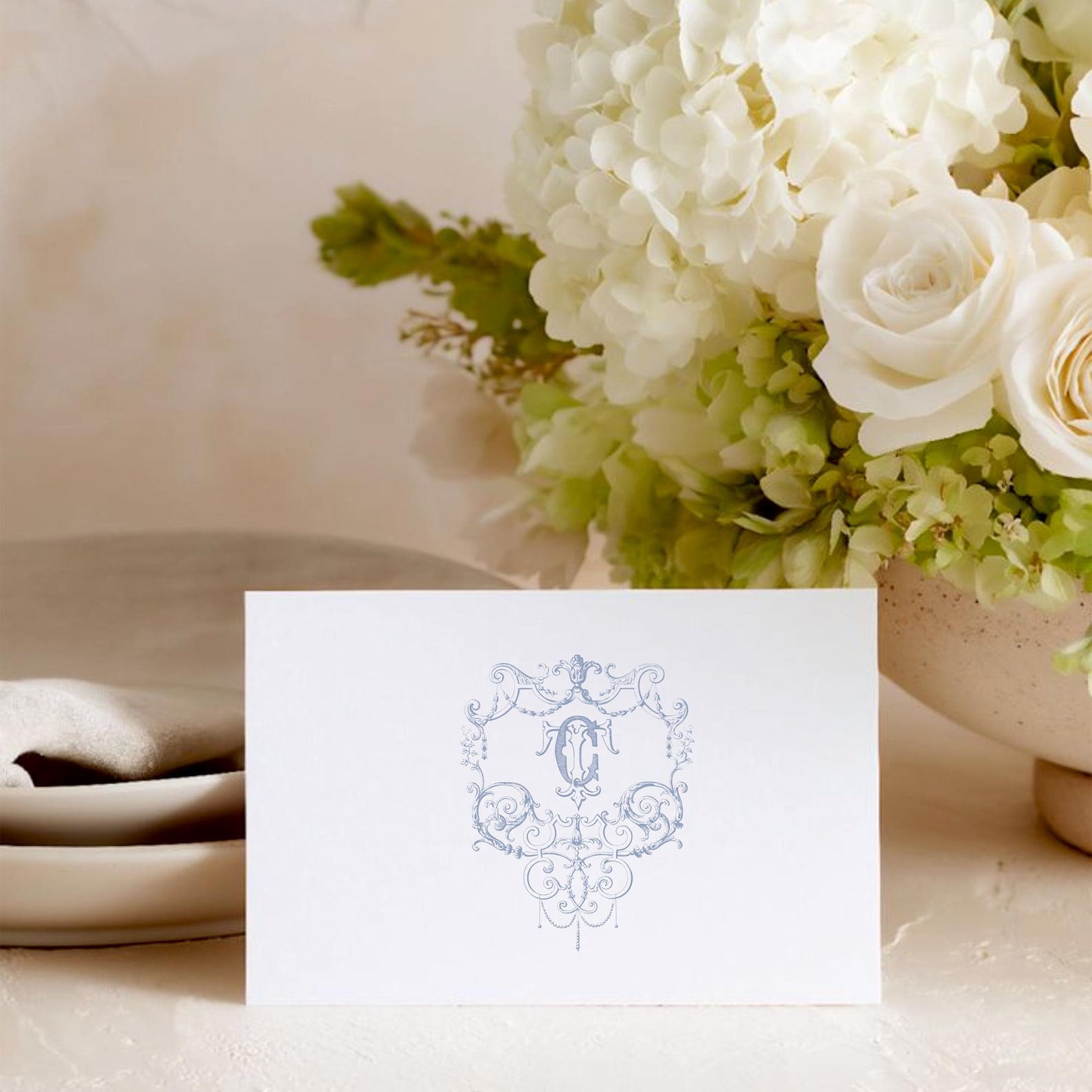 Vintage CT-TC Monogram Frame: Elegant Wedding Crest (digital Download ...