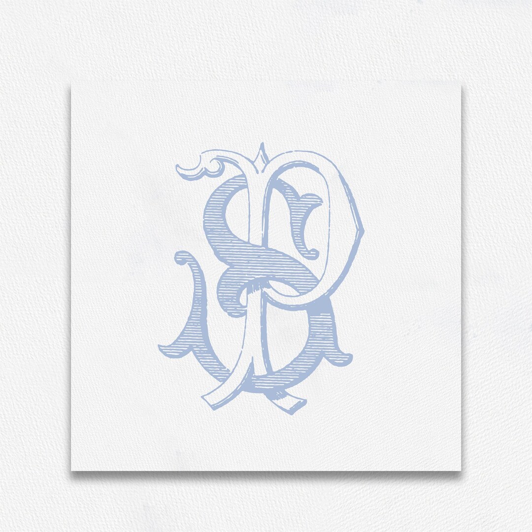SP-PS Wedding Monogram: Ornate Intertwined Design (digital Download) - Etsy