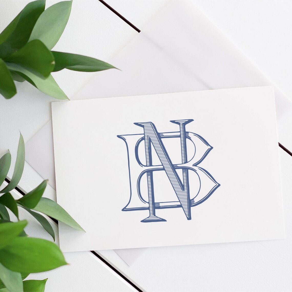 BN - NB Monogram, Custom Monogram, Wedding Monogram, Handmade, Instant ...