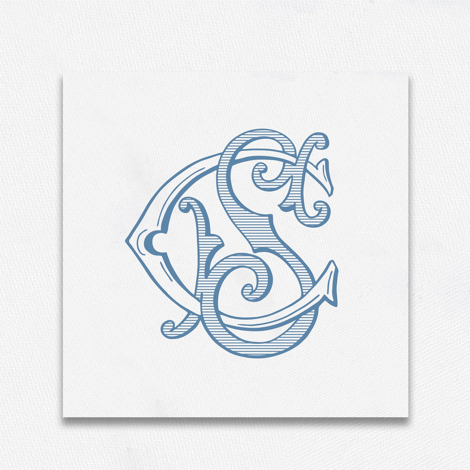 SC-CS Monogram, Custom Monogram, Wedding Monogram, Handmade, Wedding ...