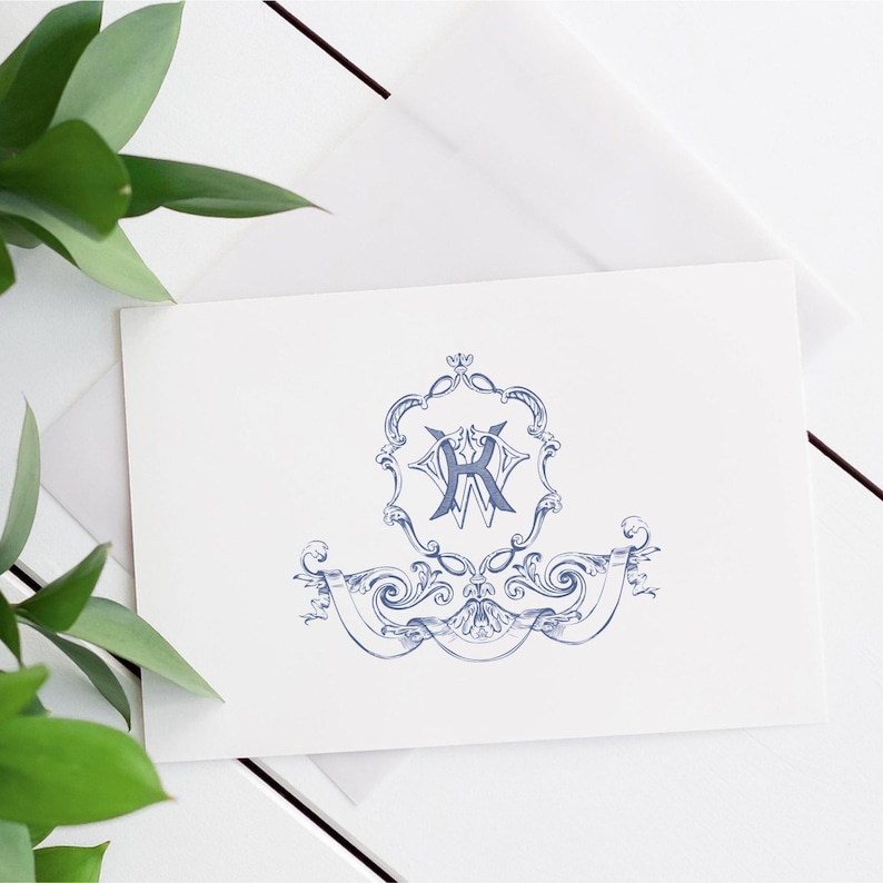 KW WK Monogram, Vintage Frame, Wedding Monogram, Wedding Logo, Antique ...