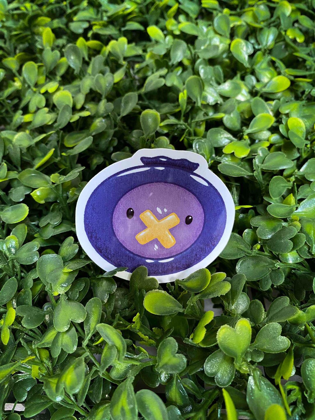 Balloon Blueberry Sticker - Etsy