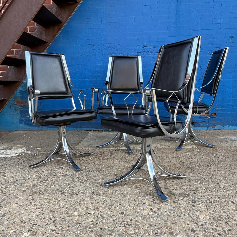 Chrome Dining Chairs - Etsy