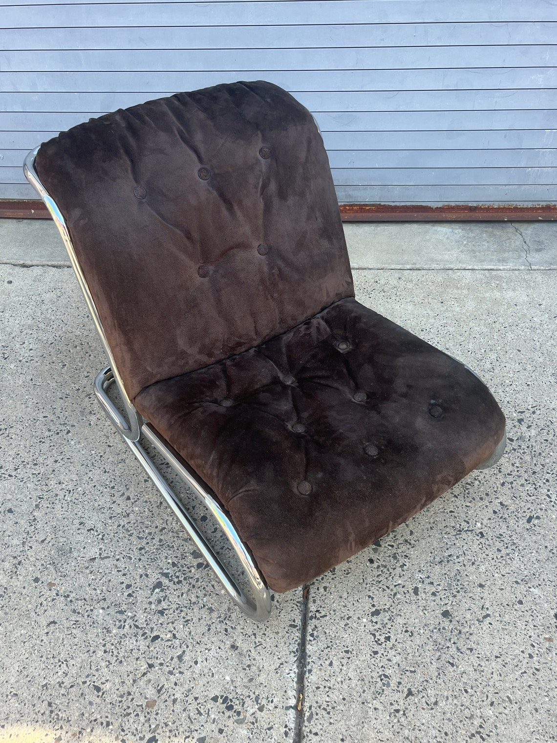 Chrome Sling Back Chair - Etsy