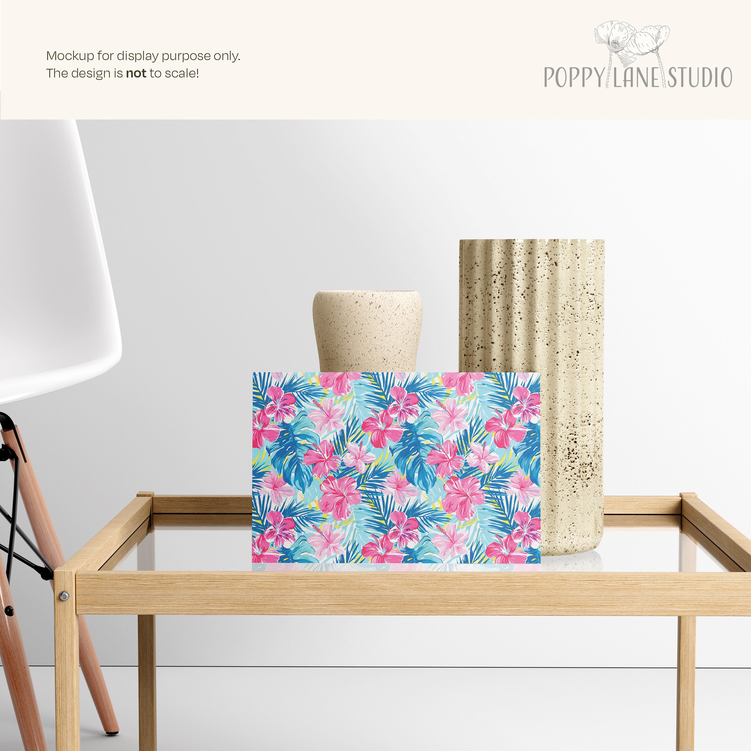 Preppy Hawaiian Background, Seamless Hibiscus Pattern, Pink Blue Hawaii ...