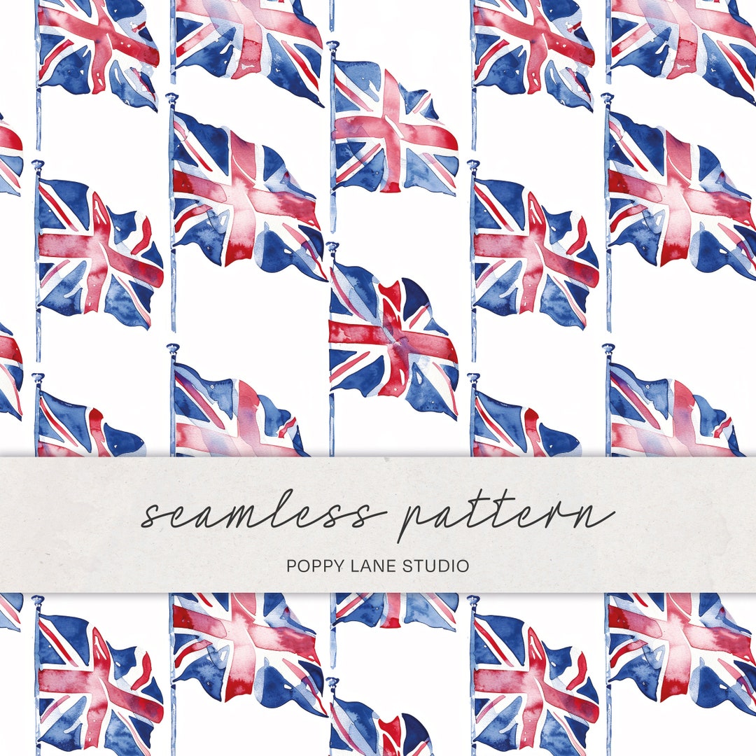 Seamless Union Jack Background, Seamless UK Pattern, Seamless British ...