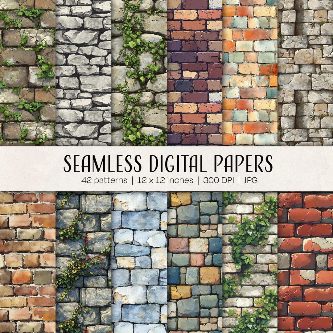 Seamless Stone Wall Pattern, Stone Wall Background, Castle Wall ...