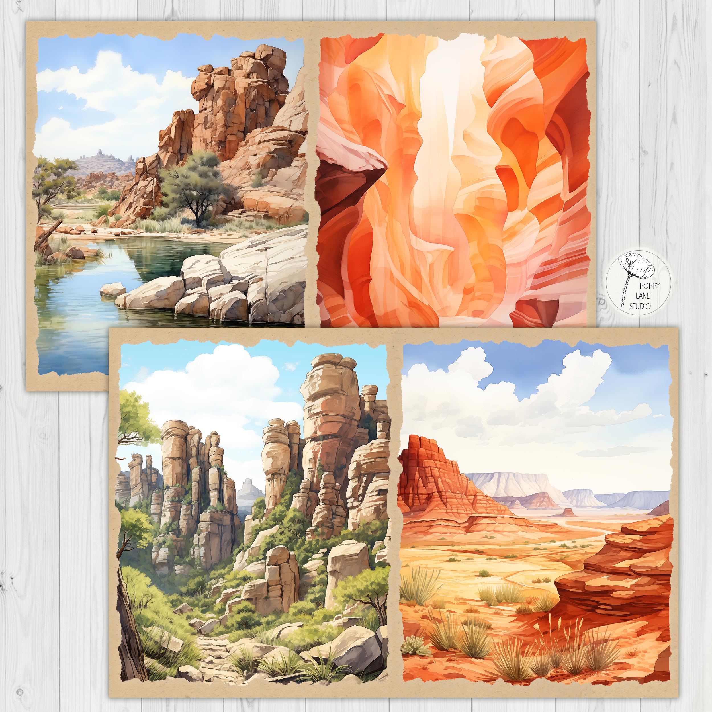 Arizona Digital Paper, Grand Canyon Travel Journal, Arizona Junk ...