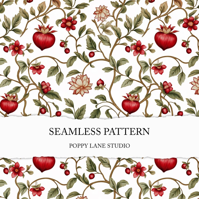 Pomegranate Pattern - Etsy