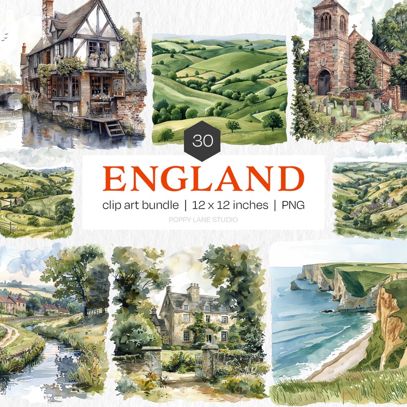 England Clip Art, Landscape Graphics, PNG Images, England Clipart ...