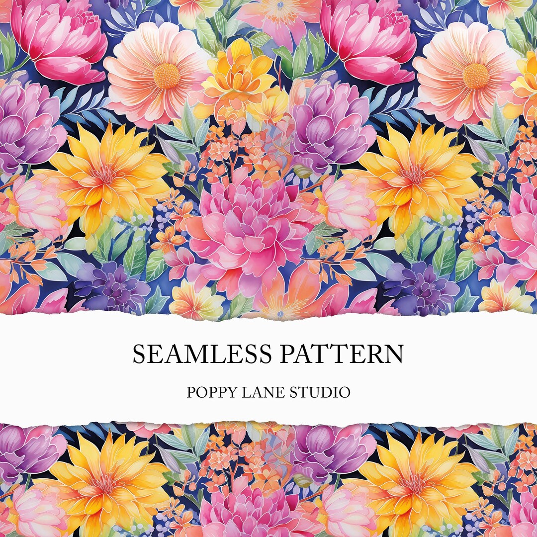 Cute Pastel Floral Background, Watercolour Flower Pattern, Pastel ...