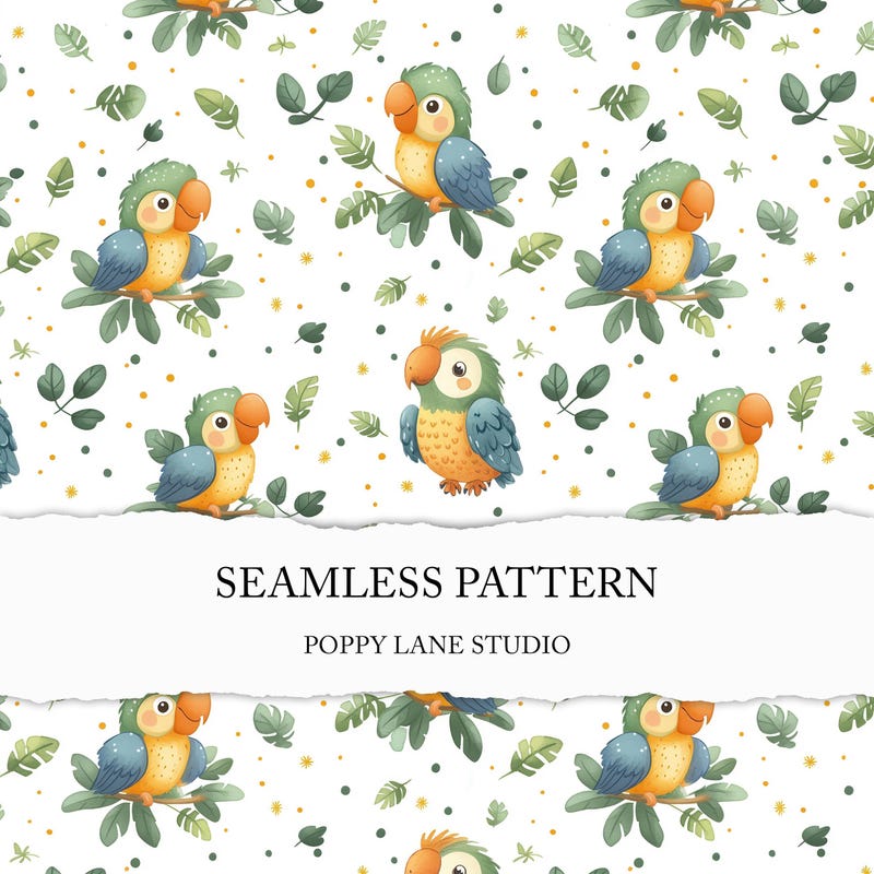 Parrot Pattern - Etsy
