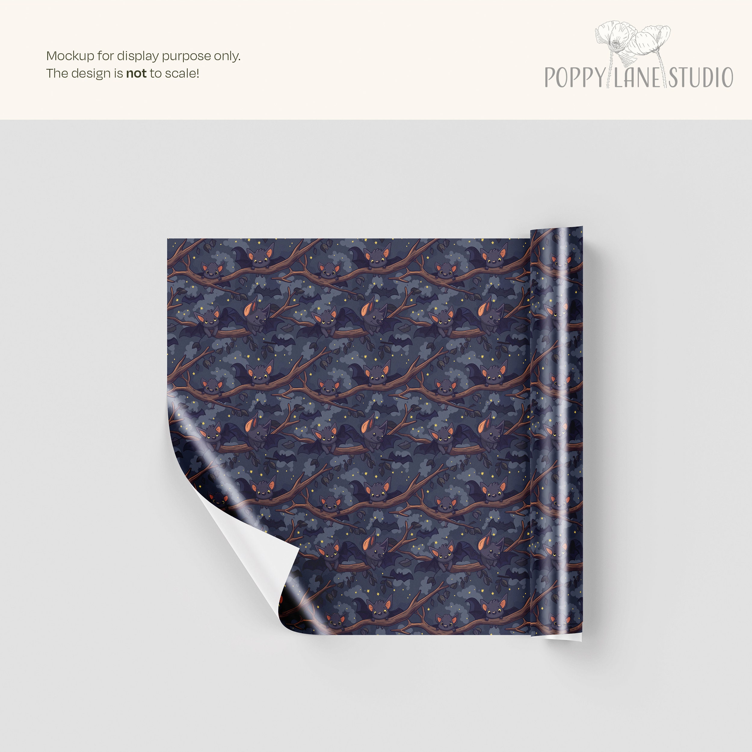 Kawaii Bats Background, Cute Black Bat Pattern, Halloween Background ...