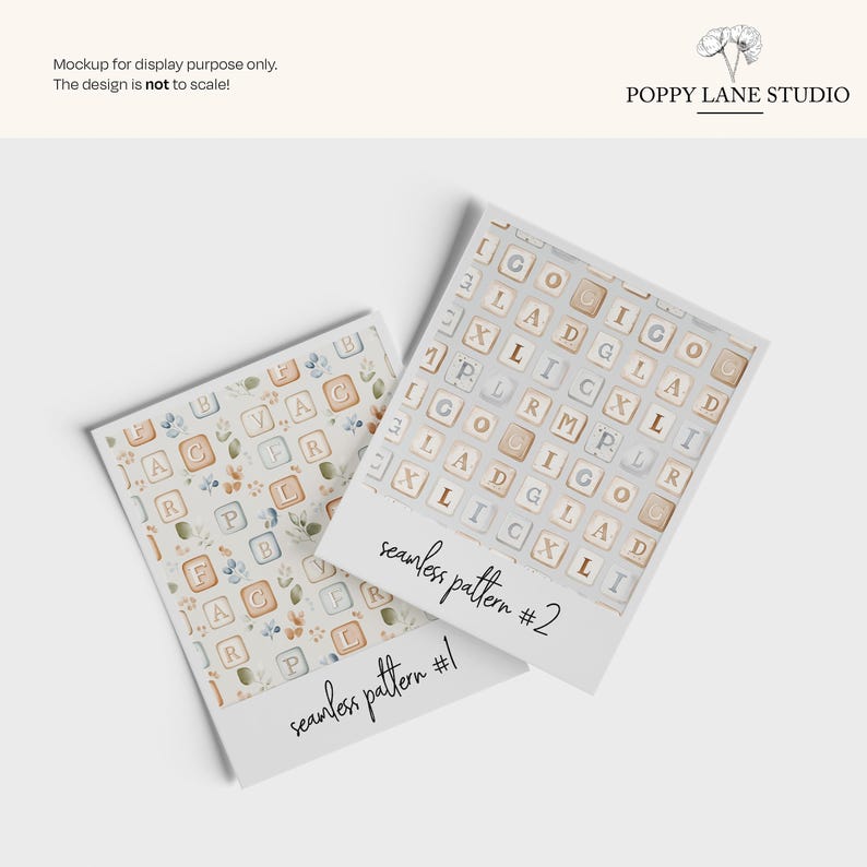 Watercolour Letter Background, Alphabet Seamless Pattern, Wooden Toys ...