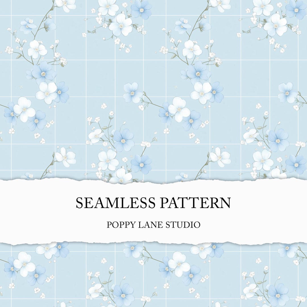 Delicate Forget-me-not Background Pattern, Light Blue Forget-me-not ...