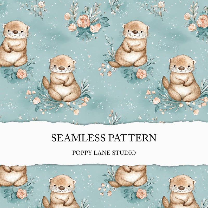 Otter Fabric - Etsy