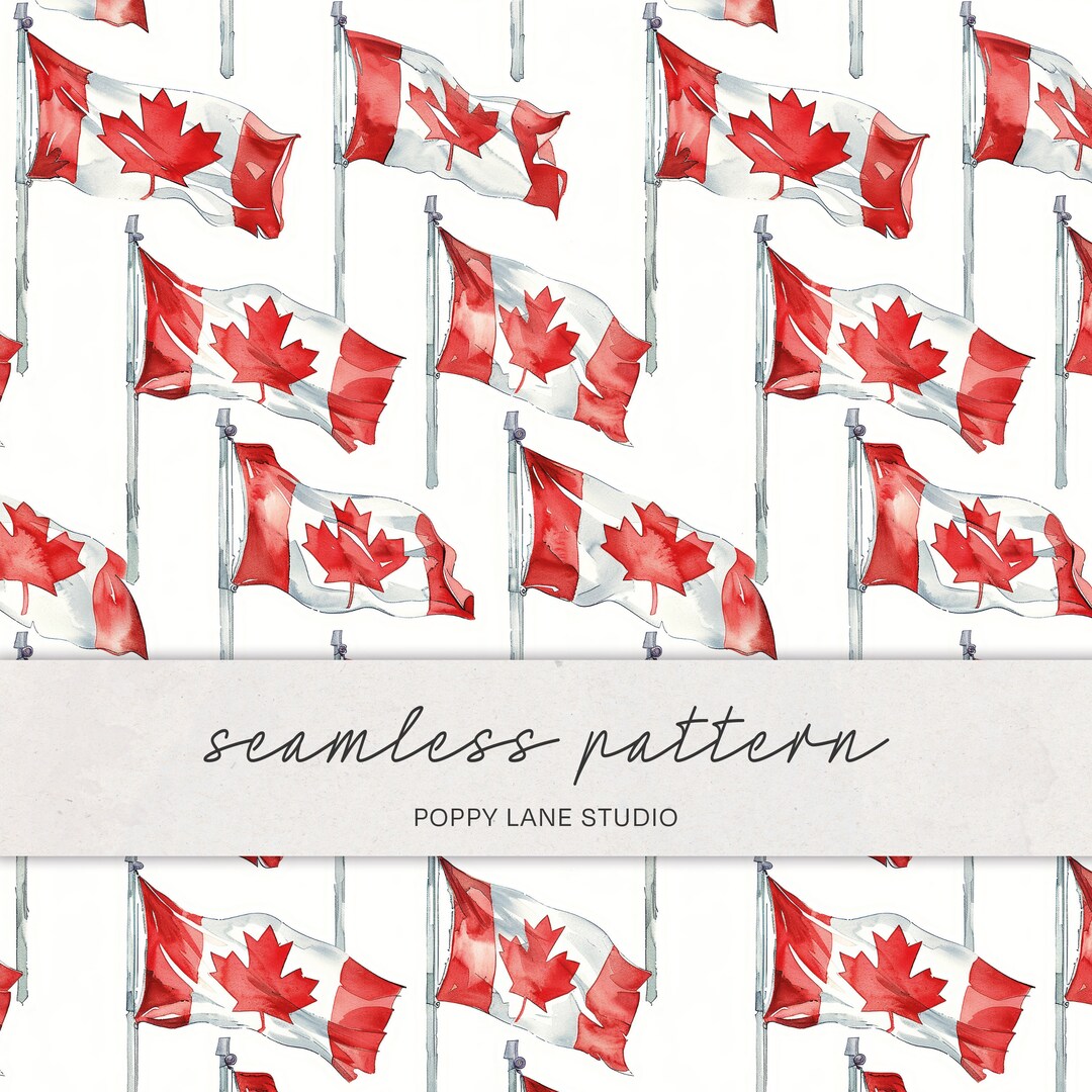 Canada Seamless Background, Seamless Canada Pattern, Seamless Canadian ...