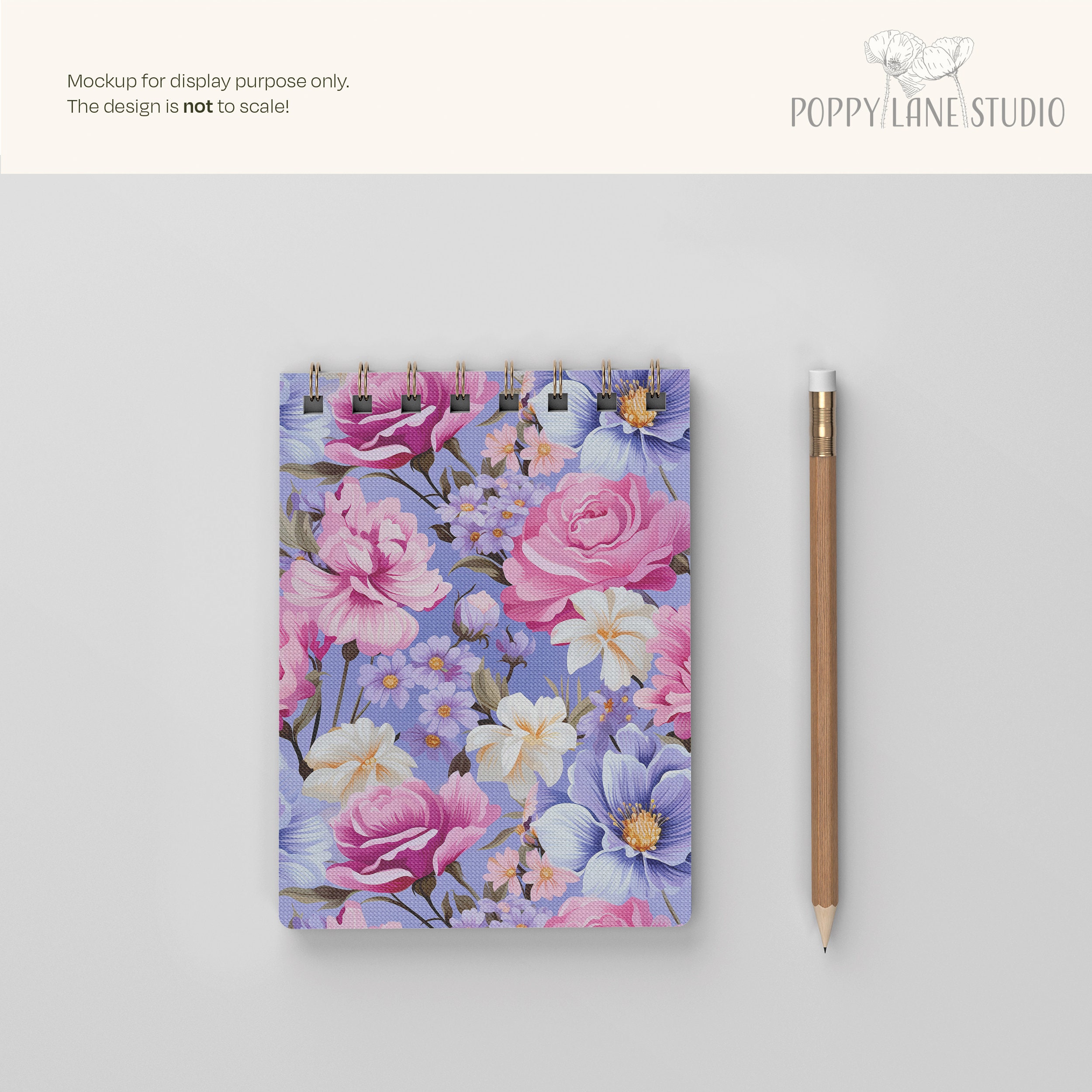 Purple and Pink Flower Pattern, Lilac Floral Background, Cute Preppy ...