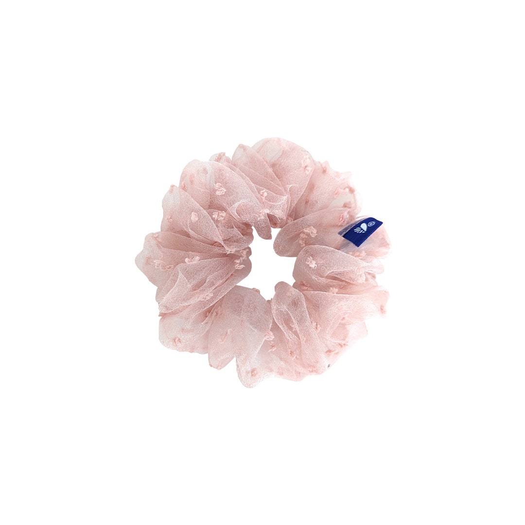 Pink Sheer Mini Scrunchie | Made in Canada - Etsy