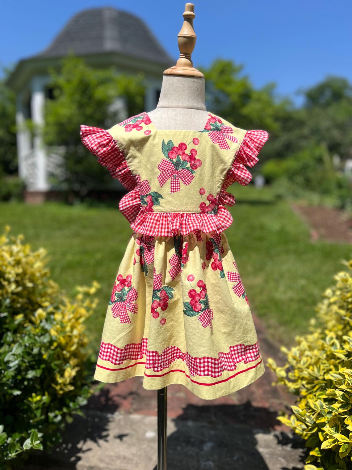 Daisy Kingdom Cherries All Over Sundress in 4T - Etsy