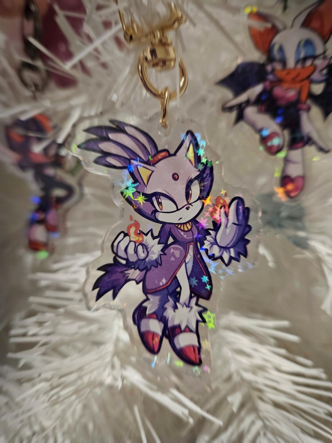 Blaze 2.5 Inch Holographic Star Clear Acrylic Charm / Keychain - Etsy