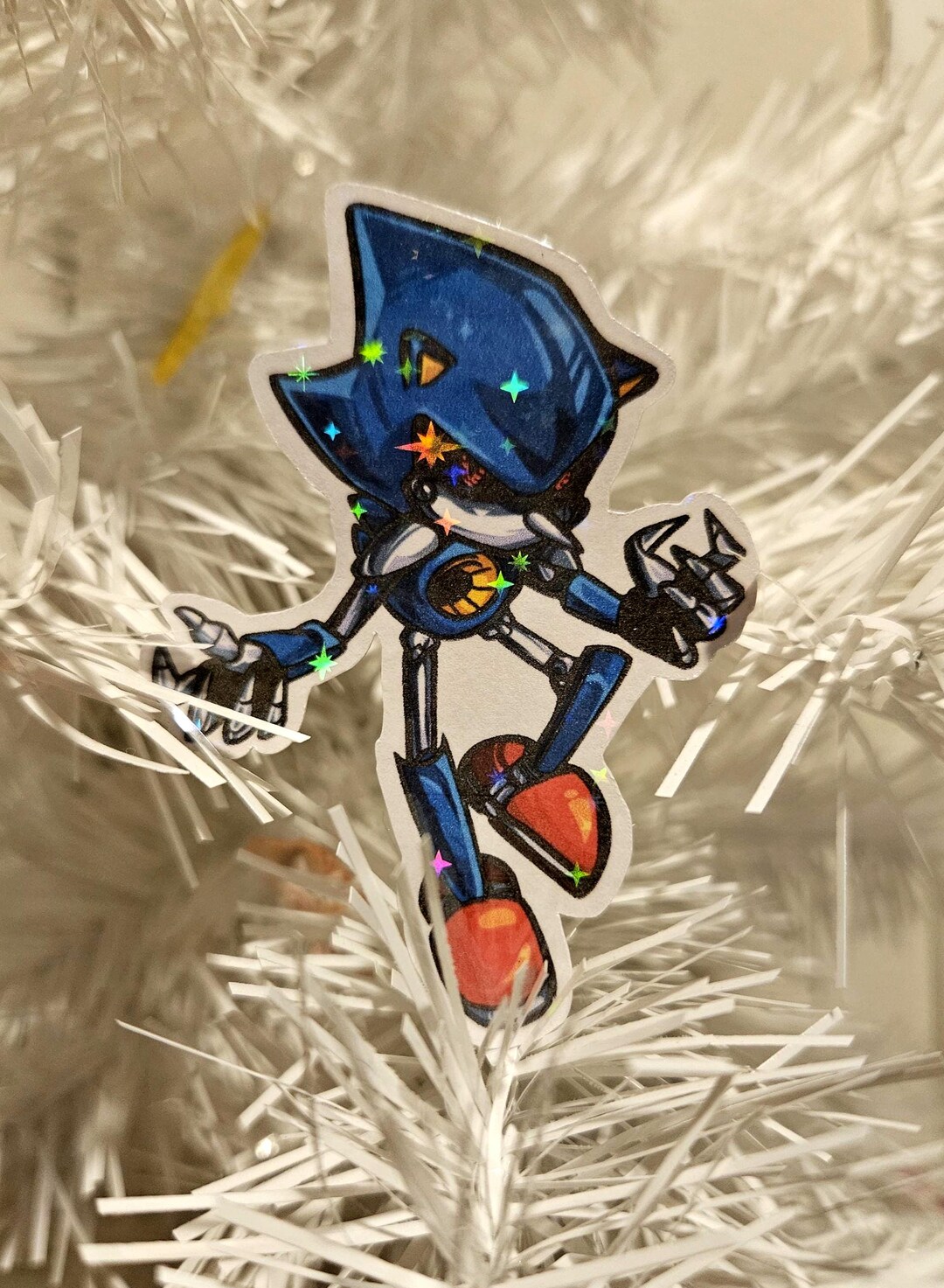 Metal Sonic 2x3 Inch Holographic Star Water-resistant Sticker - Etsy