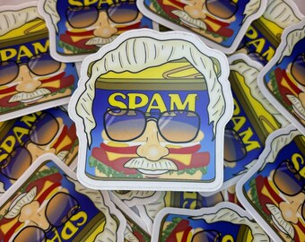 Spam Devil Sticker - Etsy UK