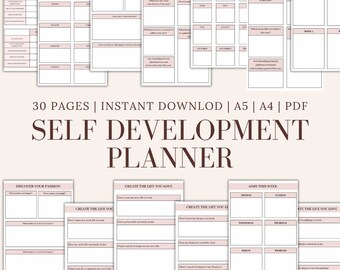 SELF CARE PLANNER Digital Download Template - Etsy