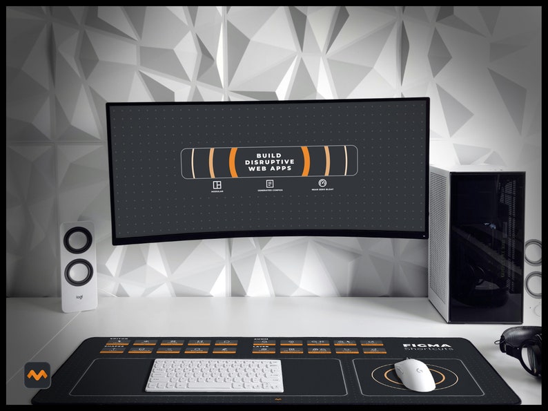 Figma Keyboard Shortcut Mat, Designer Mouse Pad, Desk Pad, Desk Mat ...