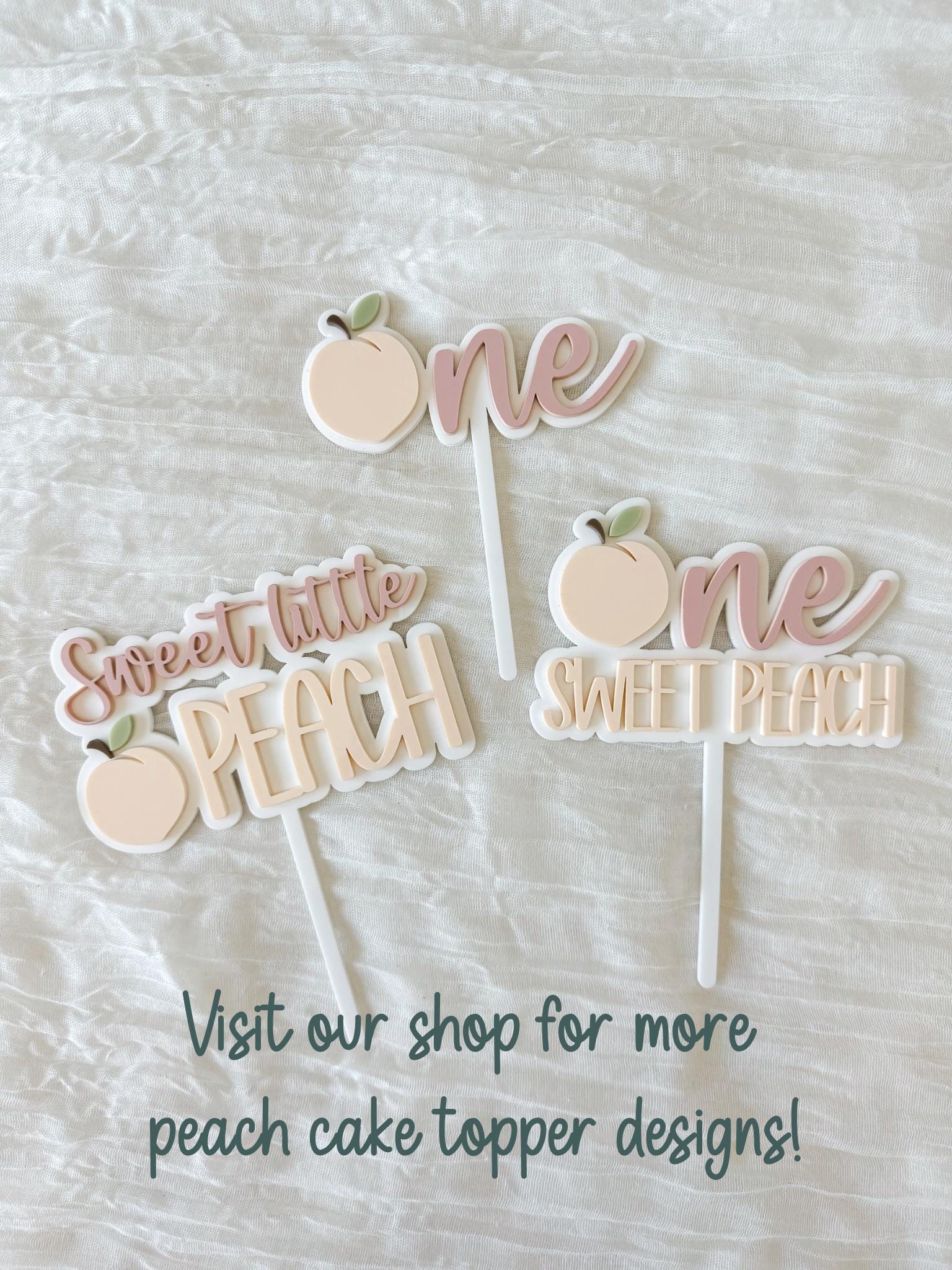 Peach First Birthday Cake Topper, Peach Cake Topper, One Cake Topper ...