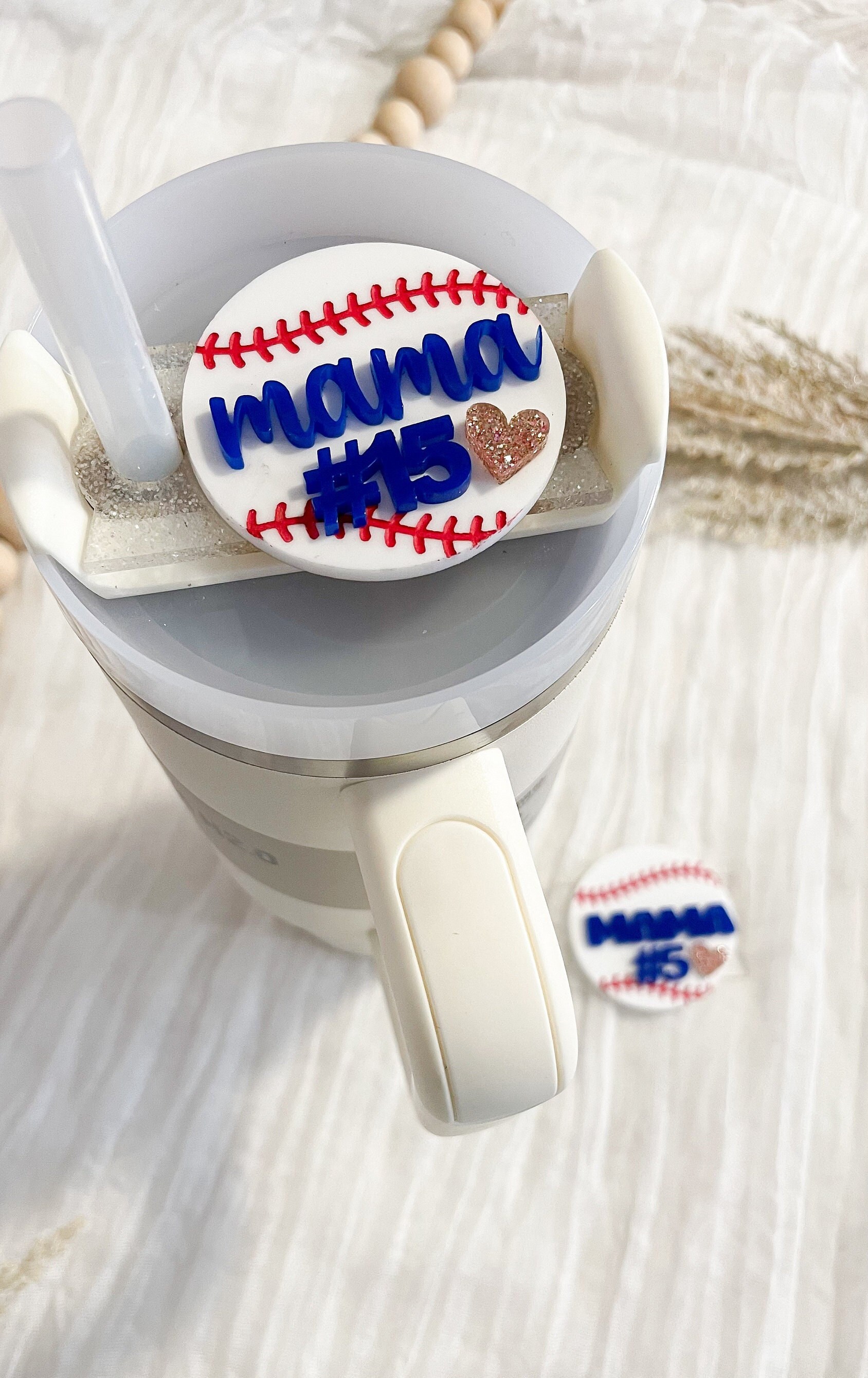 Baseball Tumbler Topper, Personalized Tumbler Topper, Stanley Topper ...