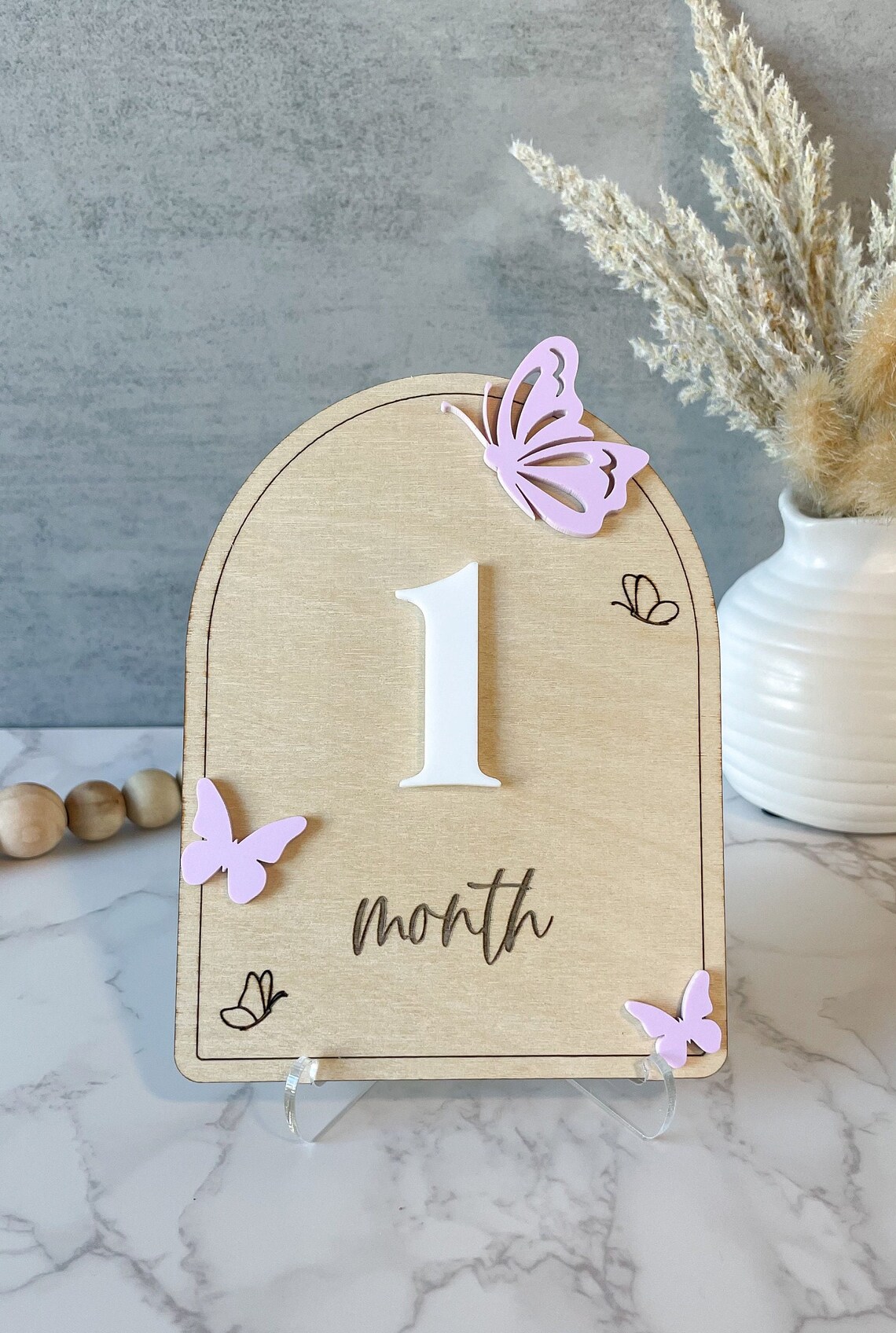 Butterfly Milestone Set, Baby Milestone Set, Monthly Milestone Set ...