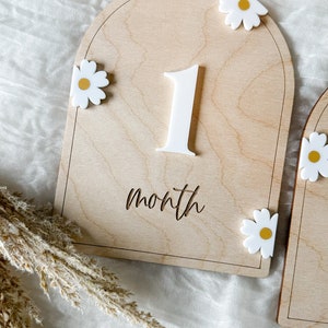 Flower Milestone Set, Baby Milestone Set, Monthly Milestone Set ...