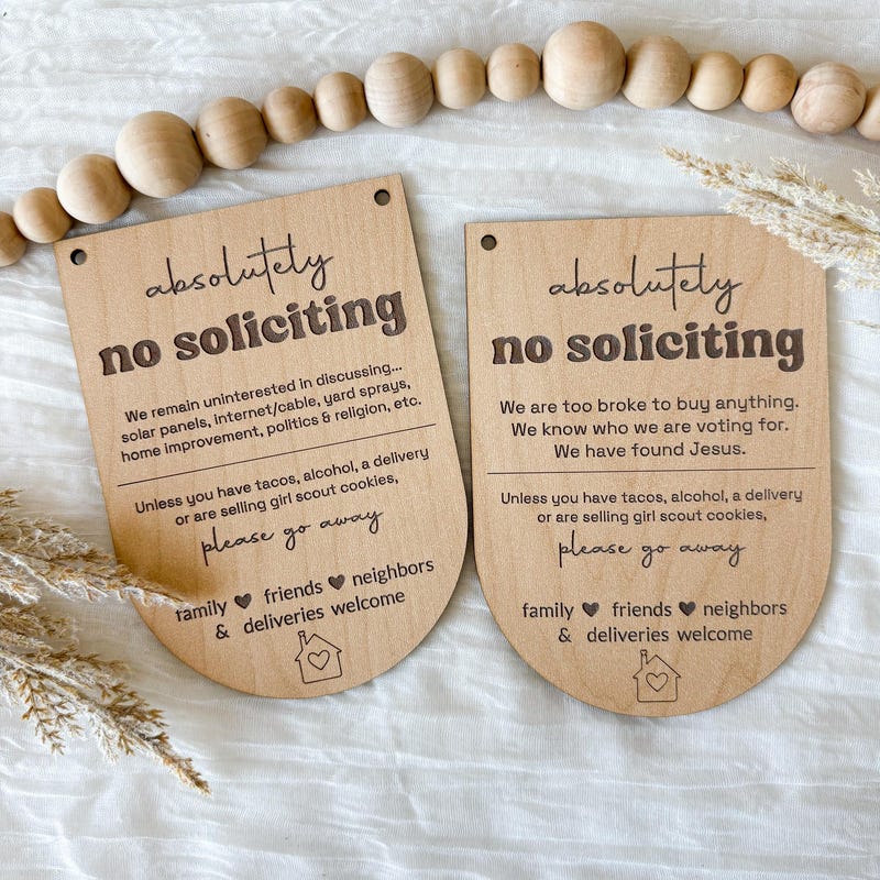 Go Away No Solicitation - Etsy