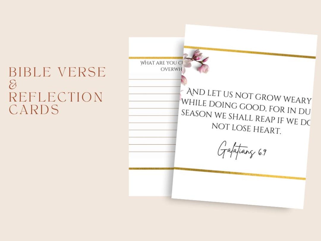 Bible Verse & Reflection Cards - Etsy