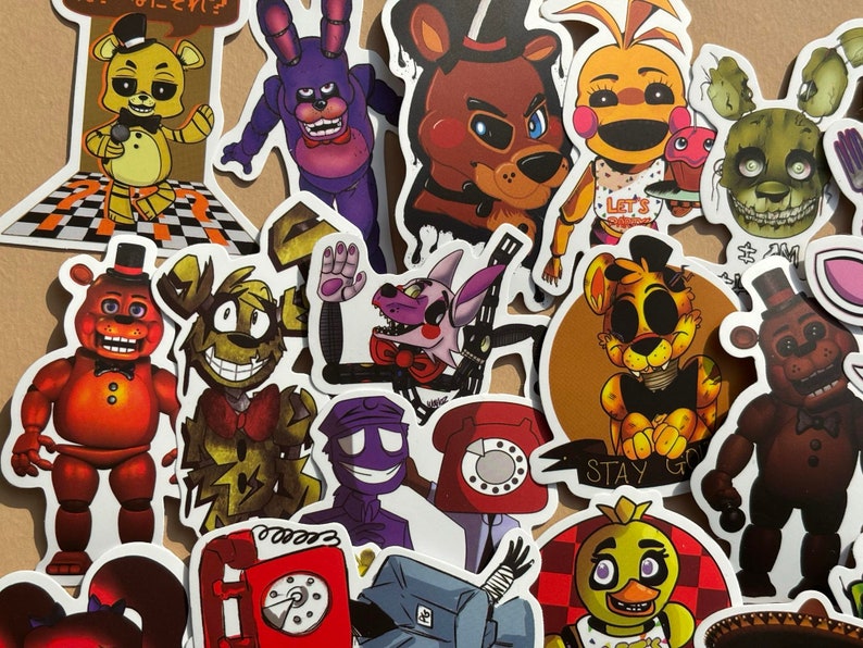 10x Five Nights at Freddy's, FNAF Stickers - Etsy