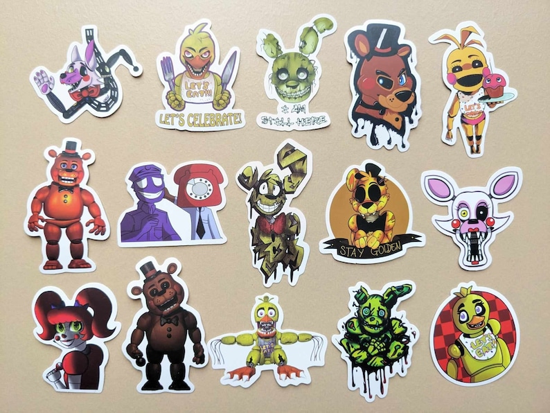 50x Five Nights at Freddy's, FNAF Stickers - Etsy